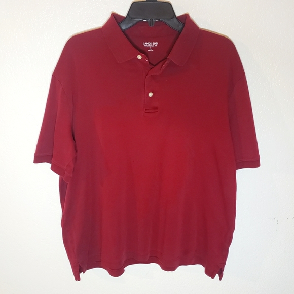 Lands' End | Shirts | Land End Traditional Fit 0 Supima Cotton Polo ...